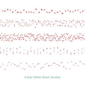 30 Red Glitter Brush Strokes PNG Overlay Clipart 5 Sets - Etsy