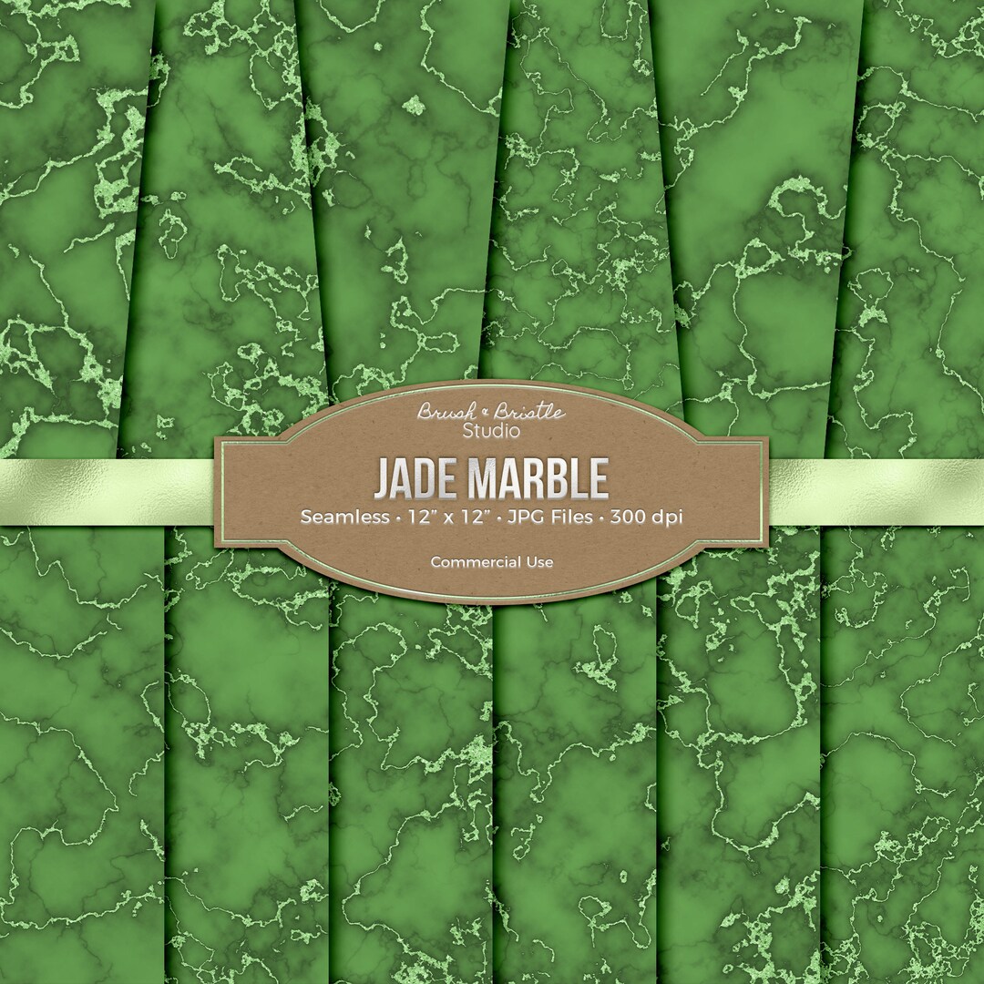 Jade Glitter Marble Digital Paper, Green Gemstone Seamless Scrapbook ...