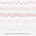 30 Red Glitter Brush Strokes, PNG Overlay Clipart, 5 Sets, Luxury Brush ...