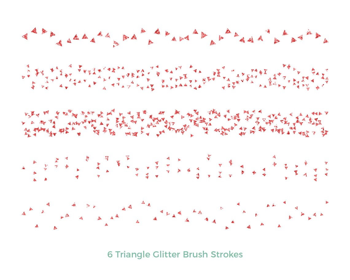 30 Red Glitter Brush Strokes PNG Overlay Clipart 5 Sets - Etsy