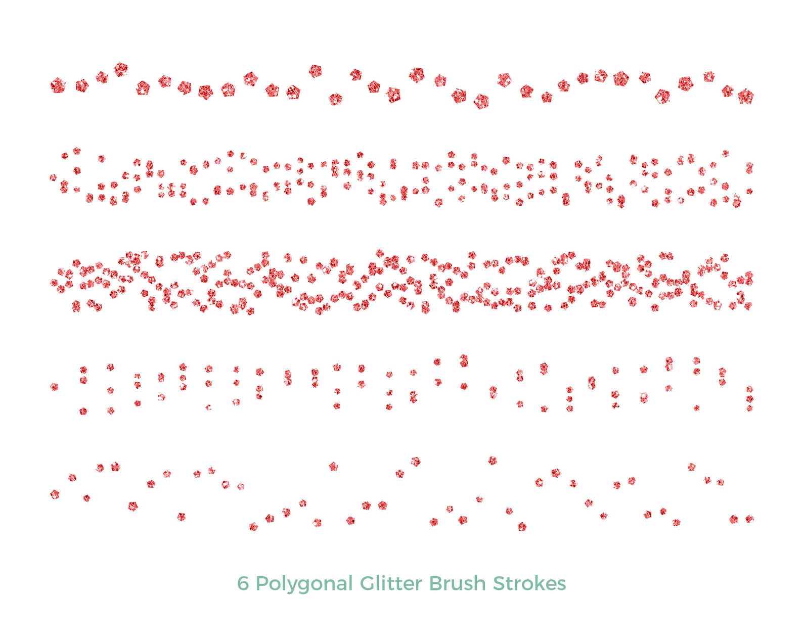 30 Red Glitter Brush Strokes PNG Overlay Clipart 5 Sets - Etsy