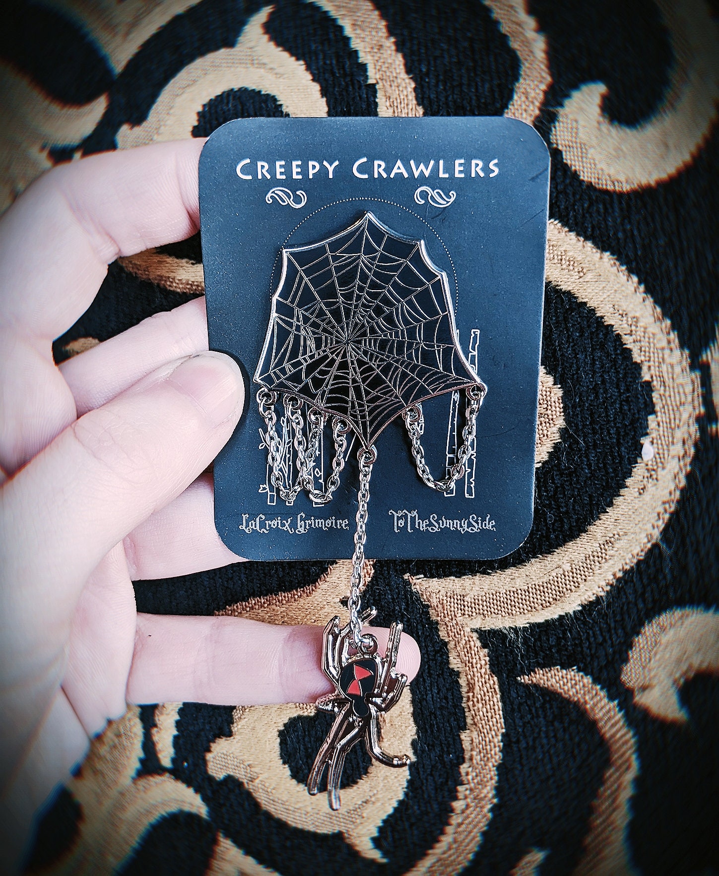 Creepy Crawlers Enamel Pin Set - Spider - Centipede - Goth - Etsy