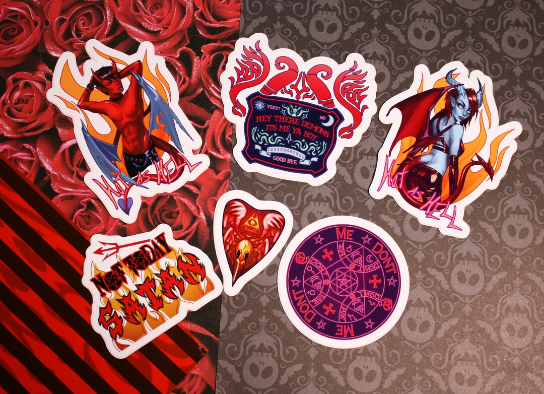 Devil Babe Sticker Pack: 3 pulgadas Demonios Ocultismo Satanismo - Etsy ...