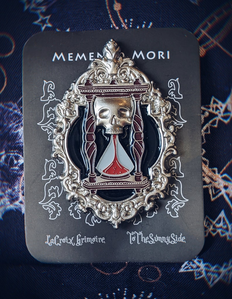 Memento Mori Enamel Pin Set Coffin Death Goth Etsy