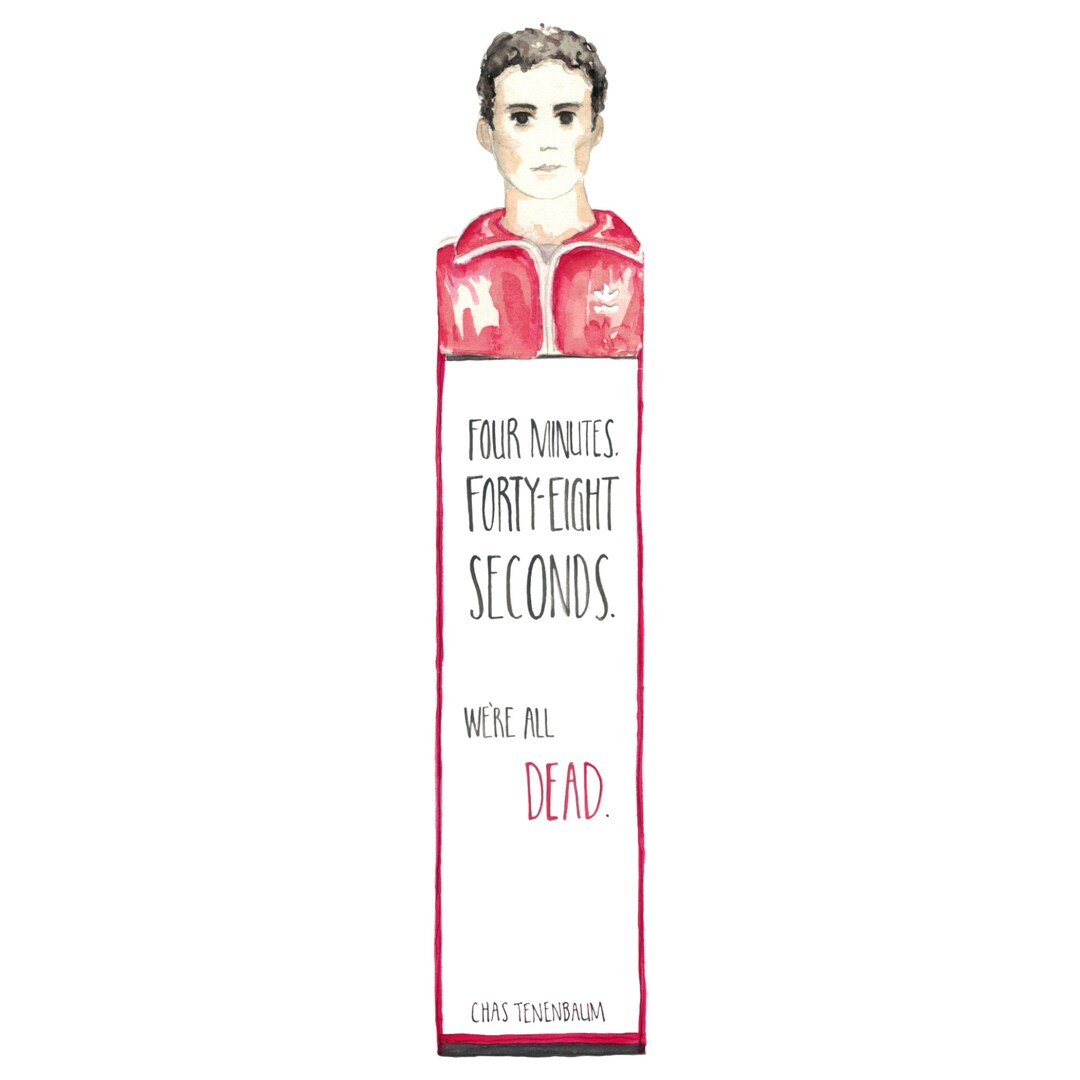 The Royal Tenenbaums Chas Tenenbaum Bookmark - Etsy
