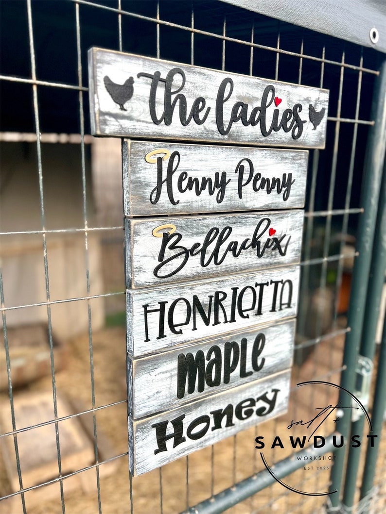 Wooden Chicken Coop Sign Chicken Coop Sign Farm Signs Chicken Signs ...
