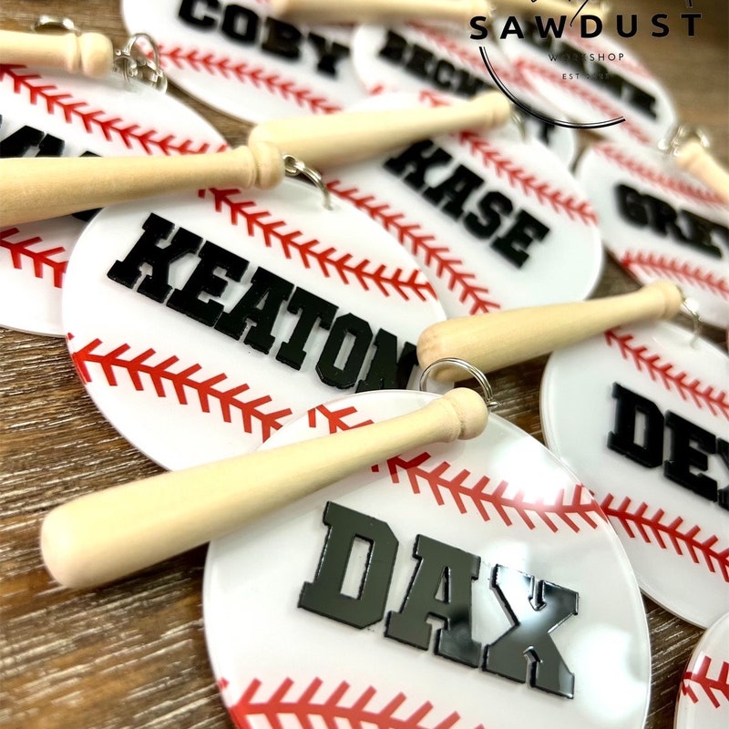 Baseball Bag Tag - Etsy