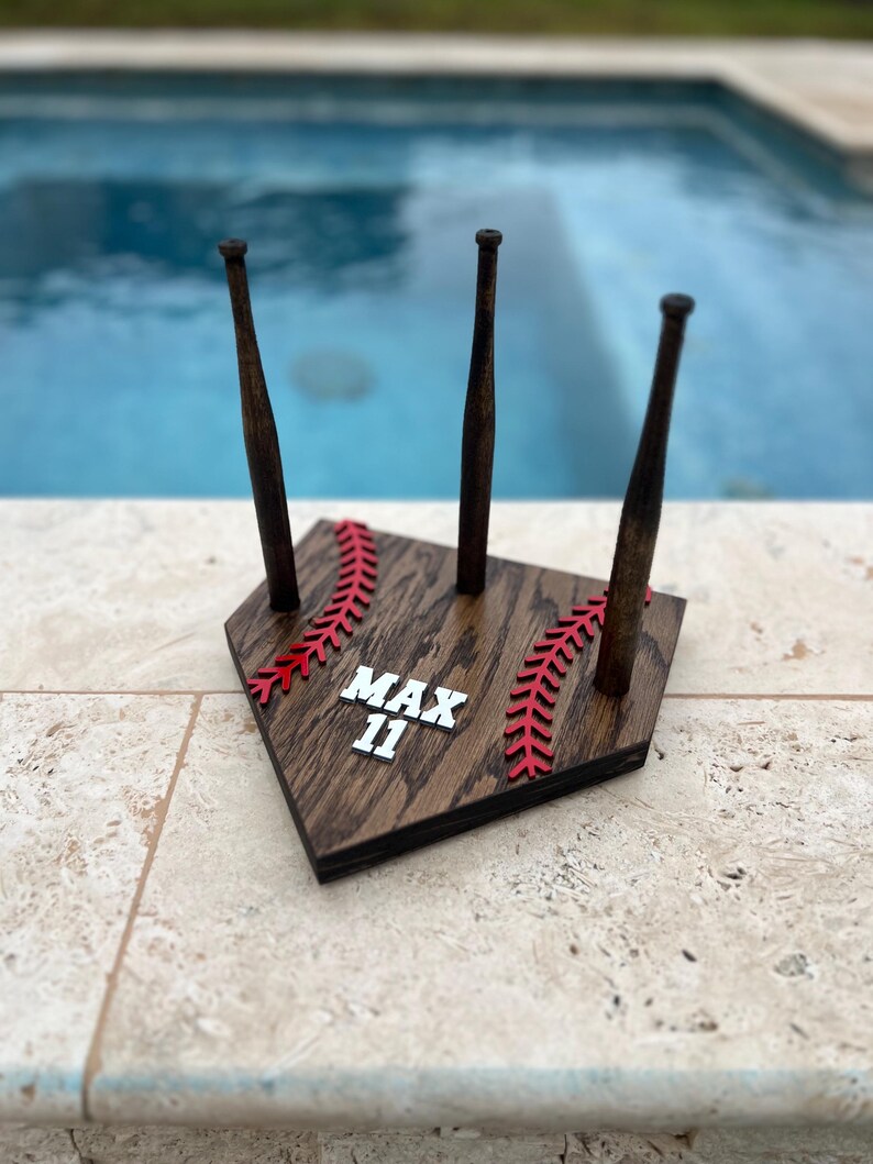 Wooden Baseball Ring Holder – Championship Ring Display Stand ...