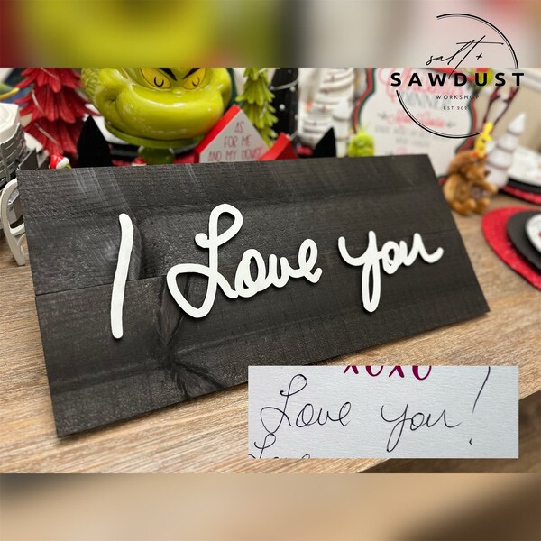 Custom Handwriting Sign - Etsy