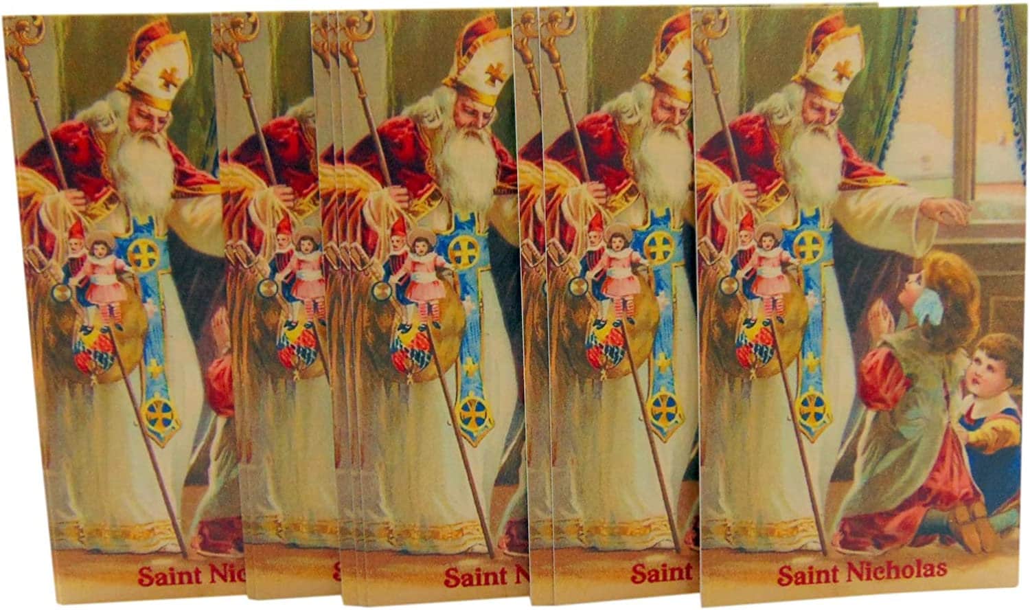 St Nicholas Holy Card Set Prayer to Saint Real Santa Classroom Set ...