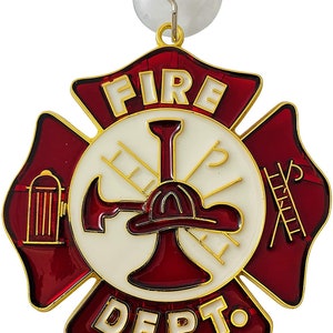 Fireman Suncatcher Firefighter Crest Sun Catcher Window | Etsy