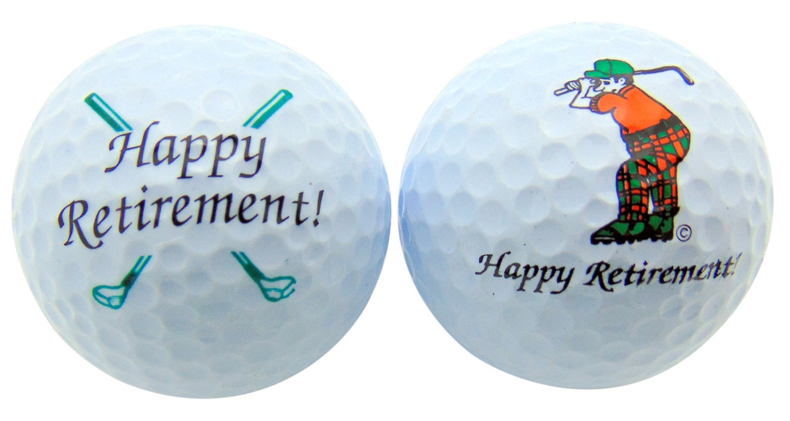 Set of 2 Happy Retirement Gift Packed Golf Balls for Golfers - Etsy