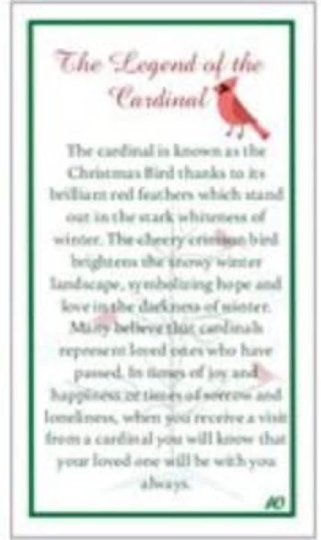 Westmon Works Cardinal Legend Card Pack of 10 - Etsy