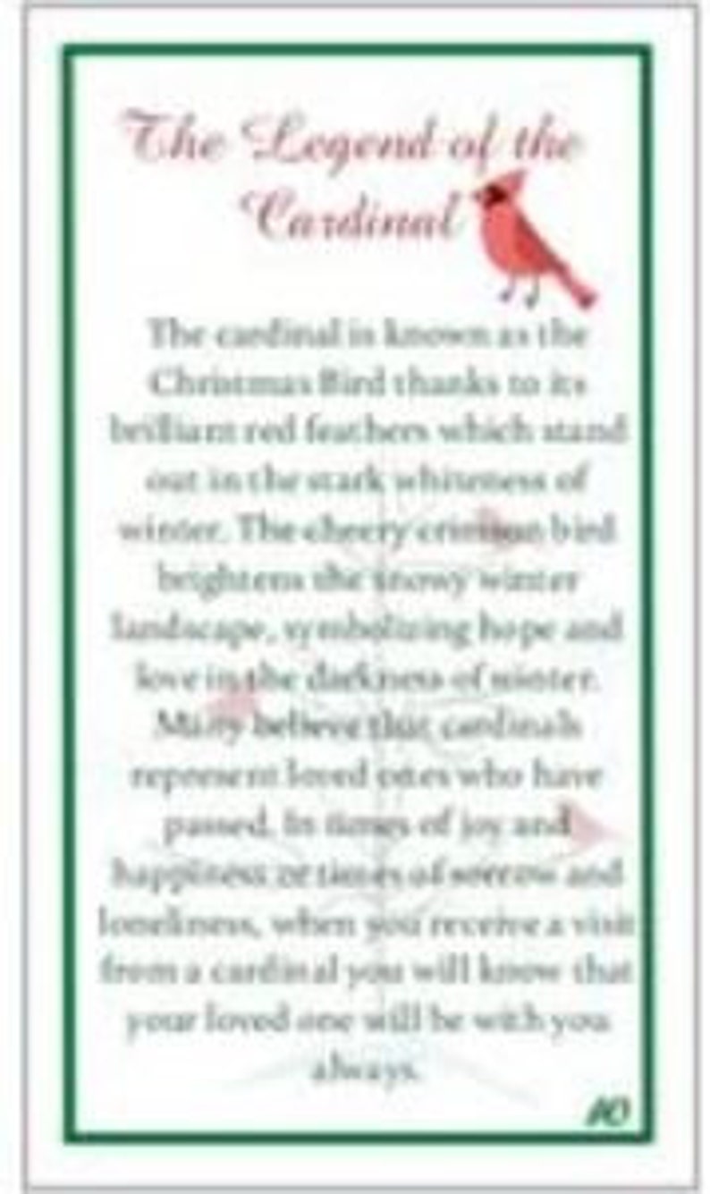Westmon Works Cardinal Legend Card Pack of 10 - Etsy