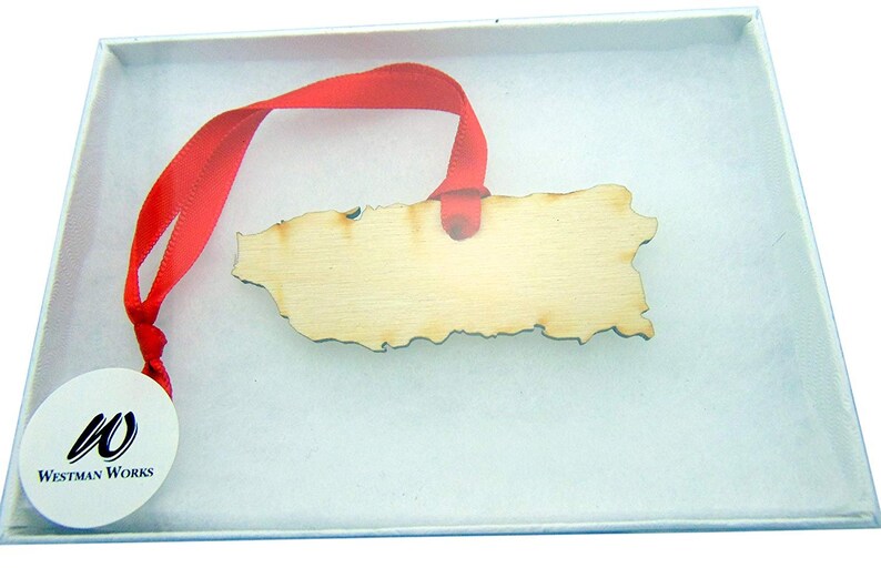 Puerto Rico Wooden Country Christmas Ornament Wood Decoration - Etsy