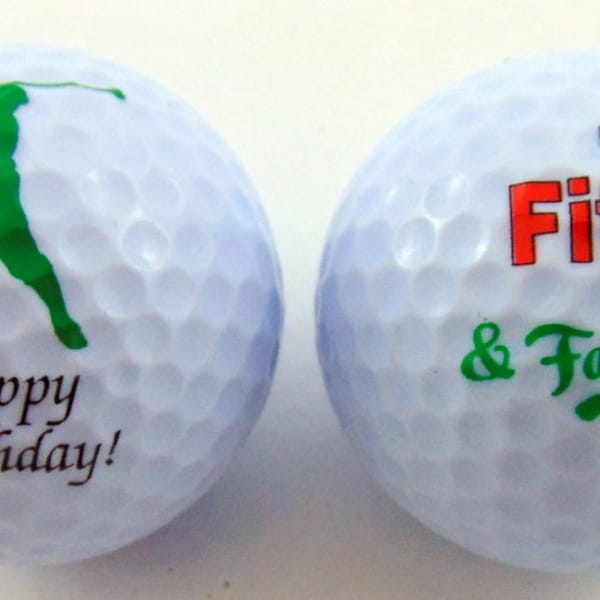 50th Birthday Golf Balls - Etsy