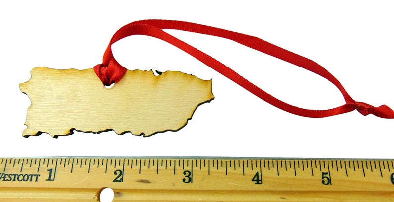 Puerto Rico Wooden Country Christmas Ornament Wood Decoration - Etsy