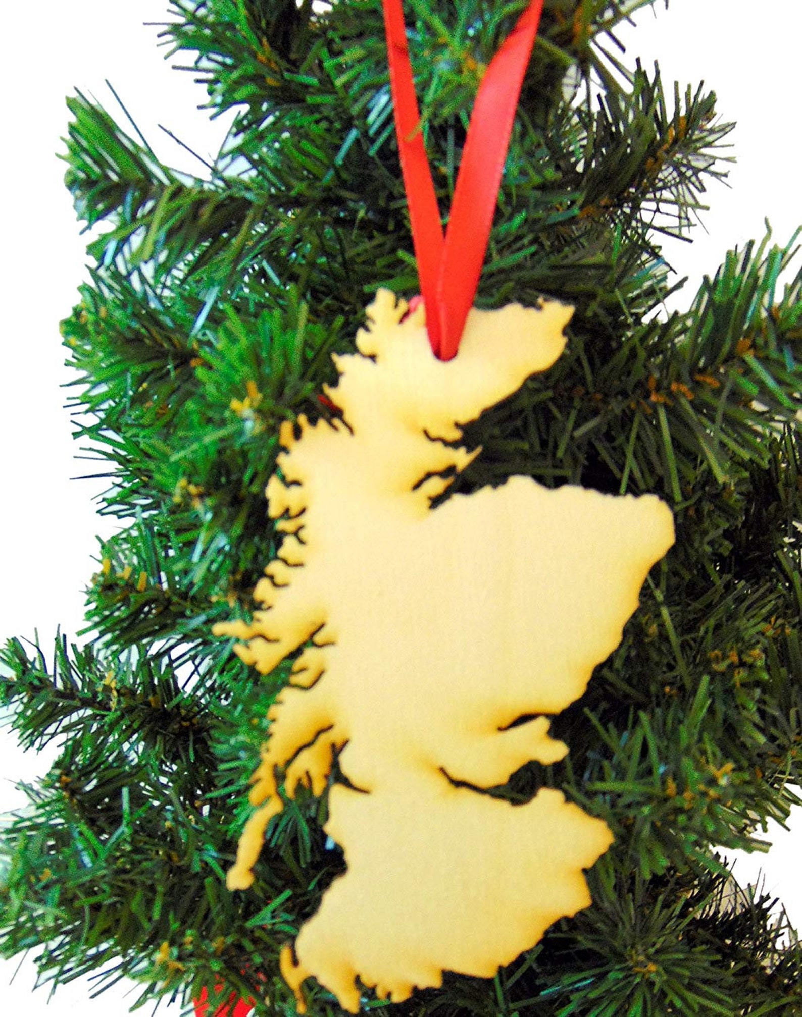 Scotland Wooden Christmas Ornament Wood Scottish Decoration - Etsy
