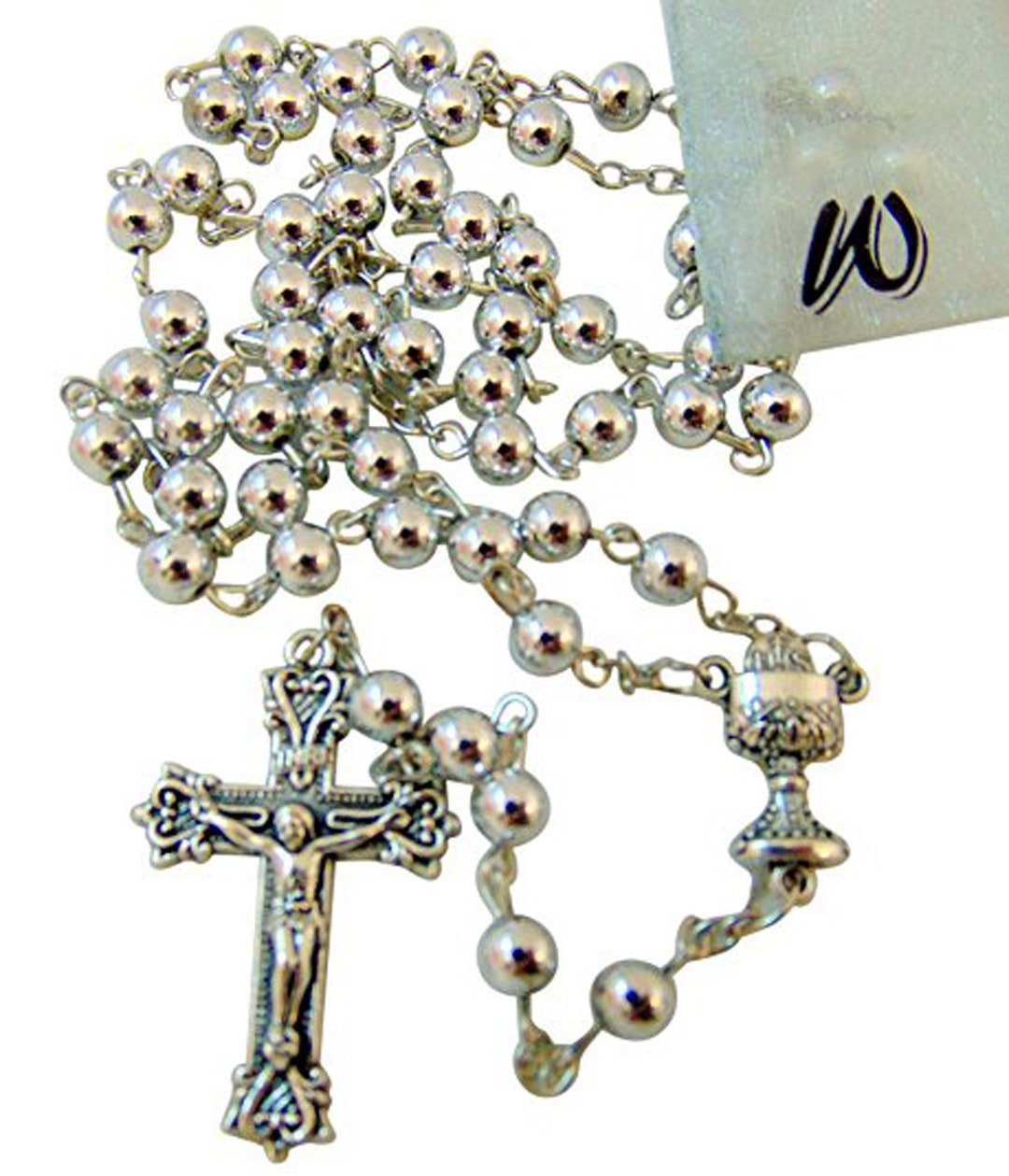 Westman Works First Holy Communion Metal Rosary With Gift Bag for Boys ...