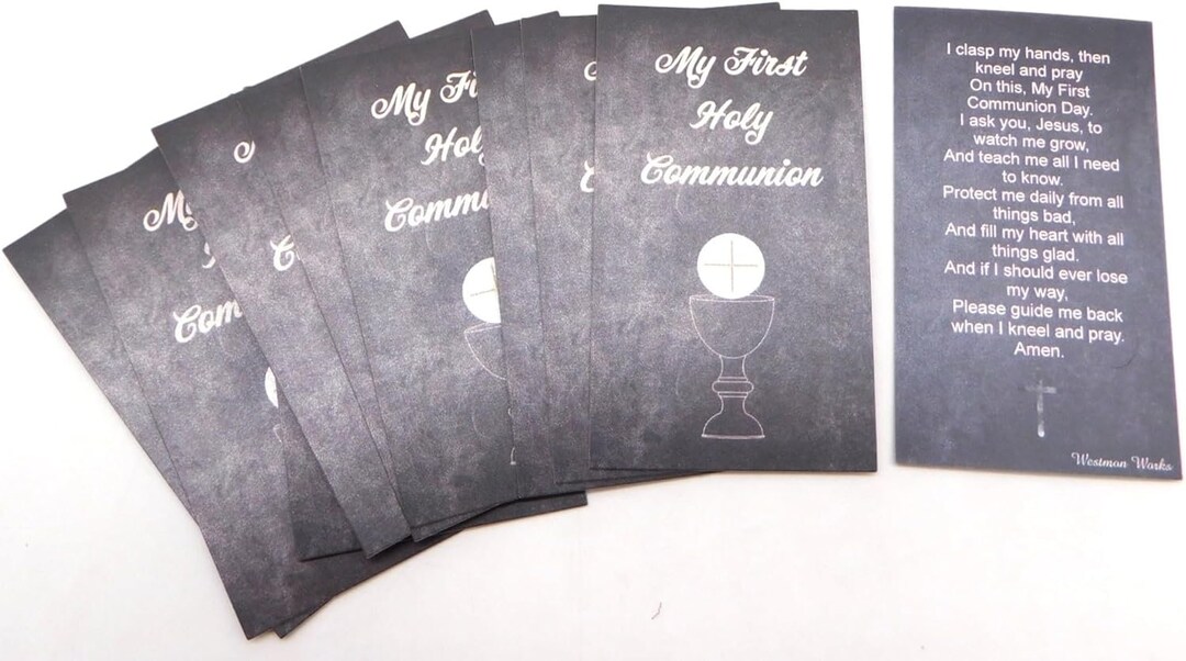 Boys First Communion Prayer Holy Card Bulk Pack Bundle Students ...