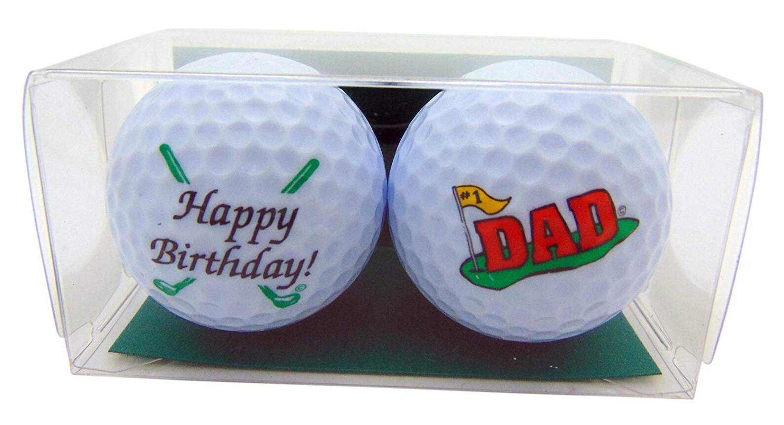 Happy Birthday Dad Golf Ball Set of 2 Golfer Gift Pack - Etsy