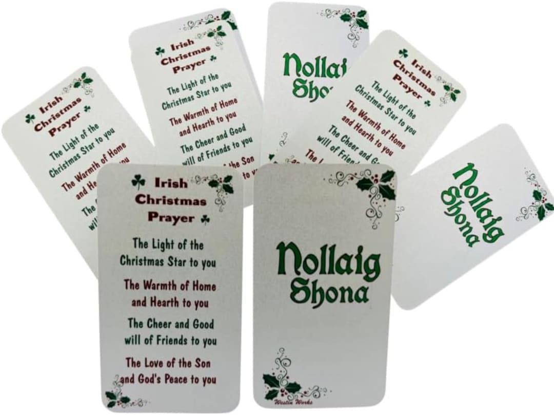 Irish Christmas Holy Card Bulk Set Nollaig Shoma Gaeilge With Prayer ...