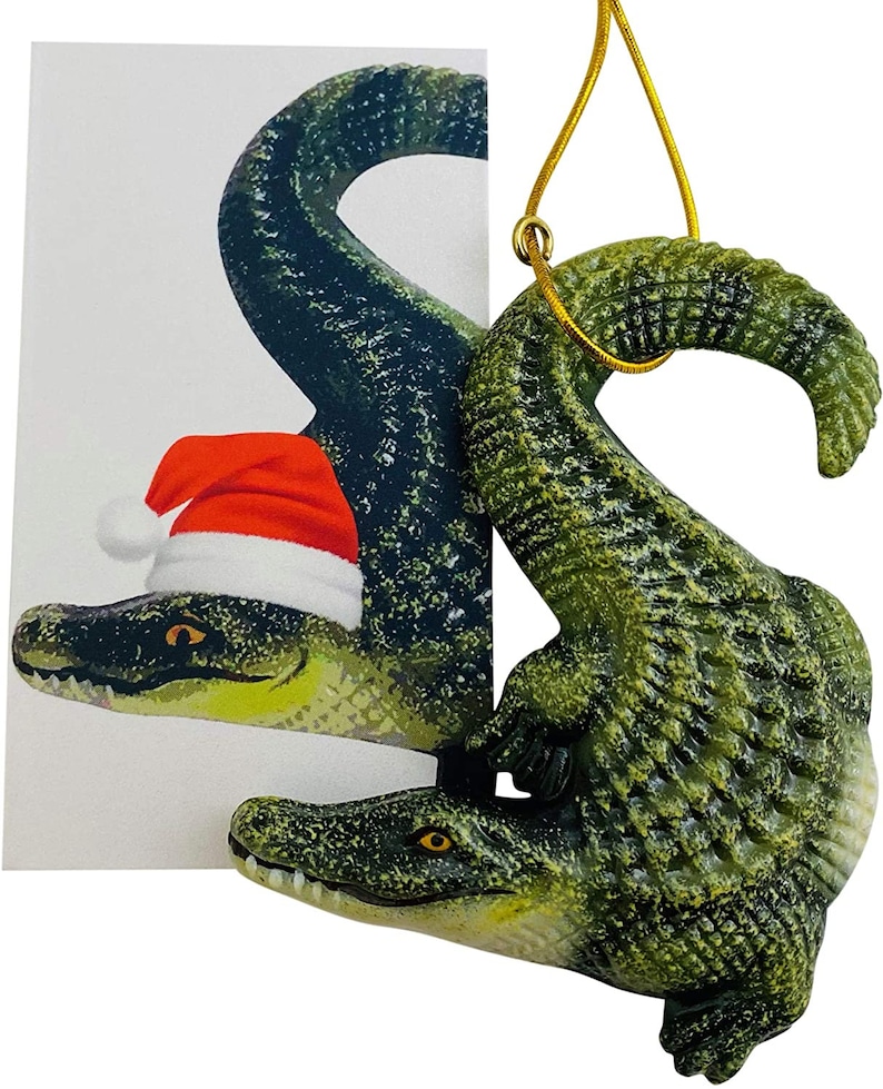 Alligator Ornament Legend of the Christmas Gator Gift Set Tree - Etsy
