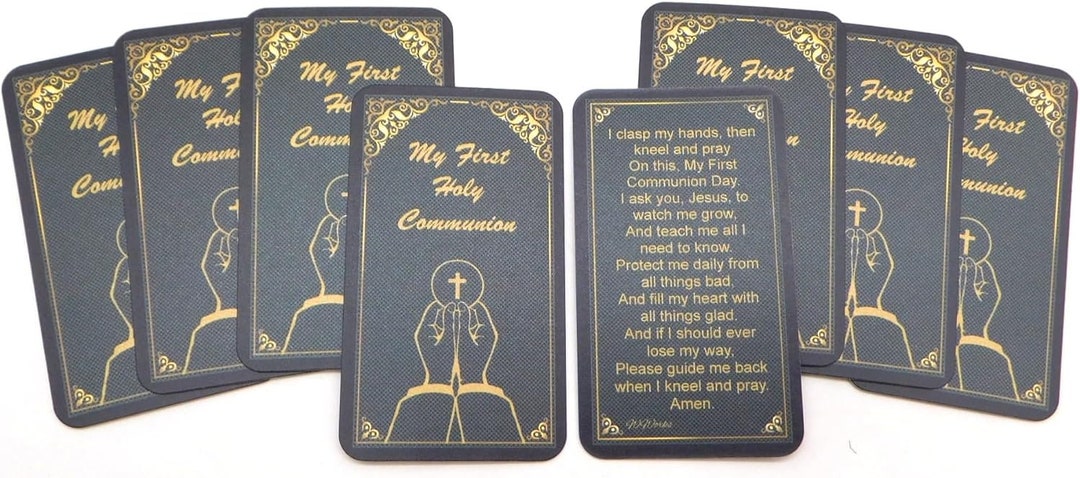 Classic First Communion Prayer Holy Card Bulk Pack Bundle Students ...