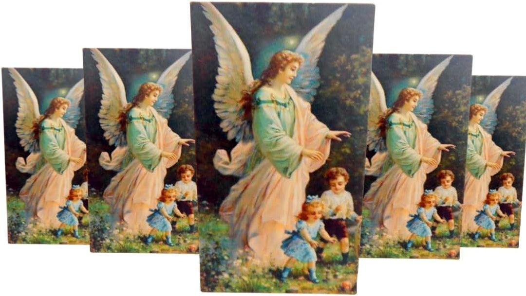 Guardian Angel Holy Card Bulk Pack With Prayer on Back USA Made,set of ...
