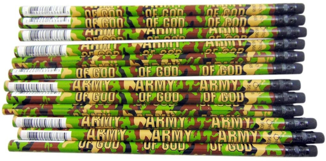 Army of God Pencils for Classroom Rewards Christian Gift Pack, Set of ...