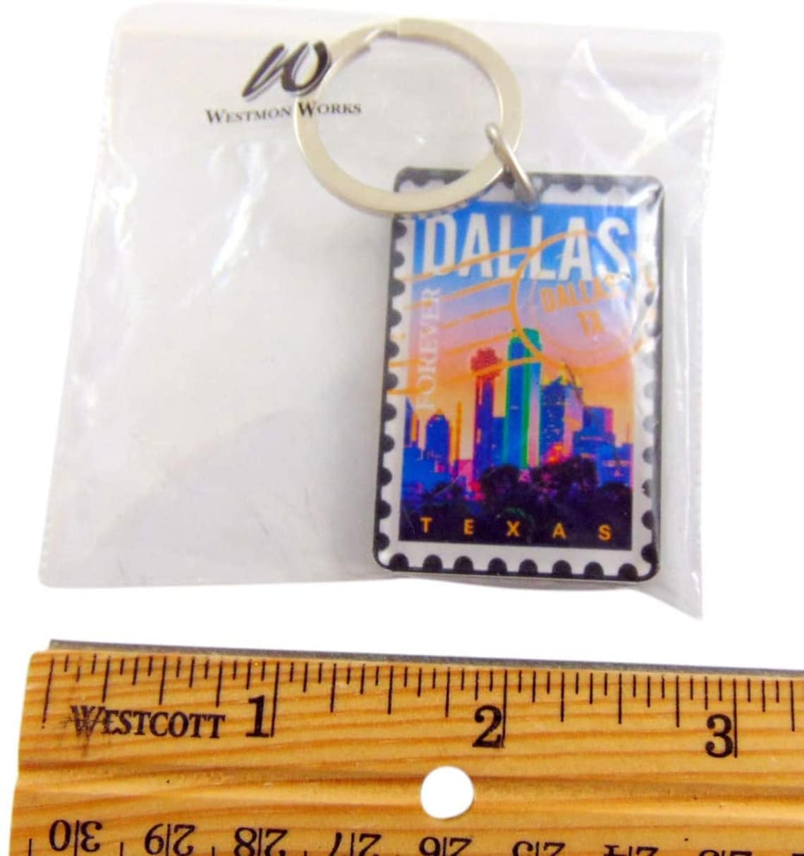 Dallas Texas Key Chain Acrylic Souvenir Keychain Retro Gift 2 | Etsy