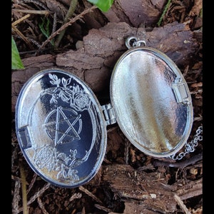 Apothecary Locket, Witch Locket, Triple Moon Locket, Witchy Pendant ...