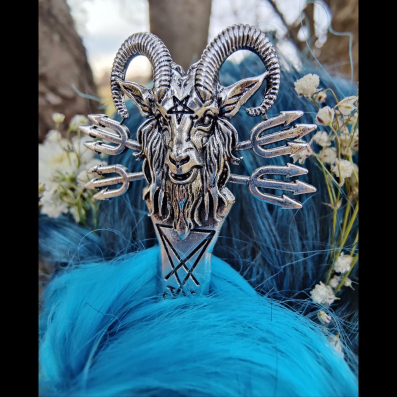The Sword of Baphomet, Luciferian Hair Sword, Satan Jewelry, Lucifer ...