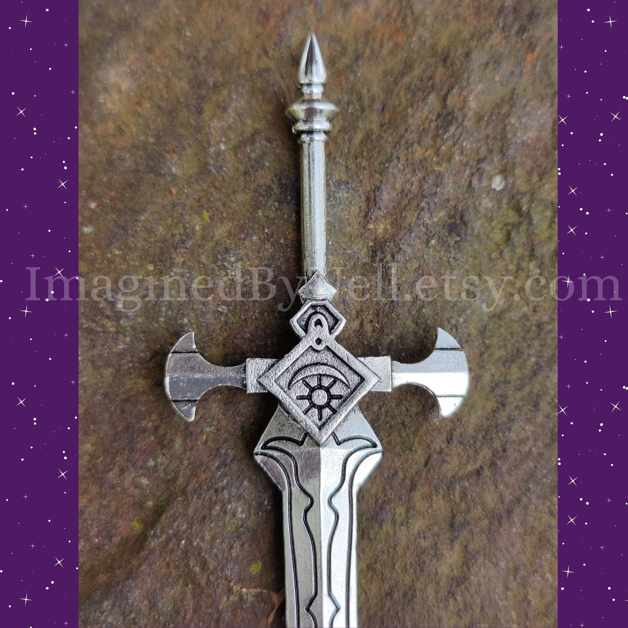Sword Hair Stick Mythril Sword Fantasy Hair Stick Pagan - Etsy