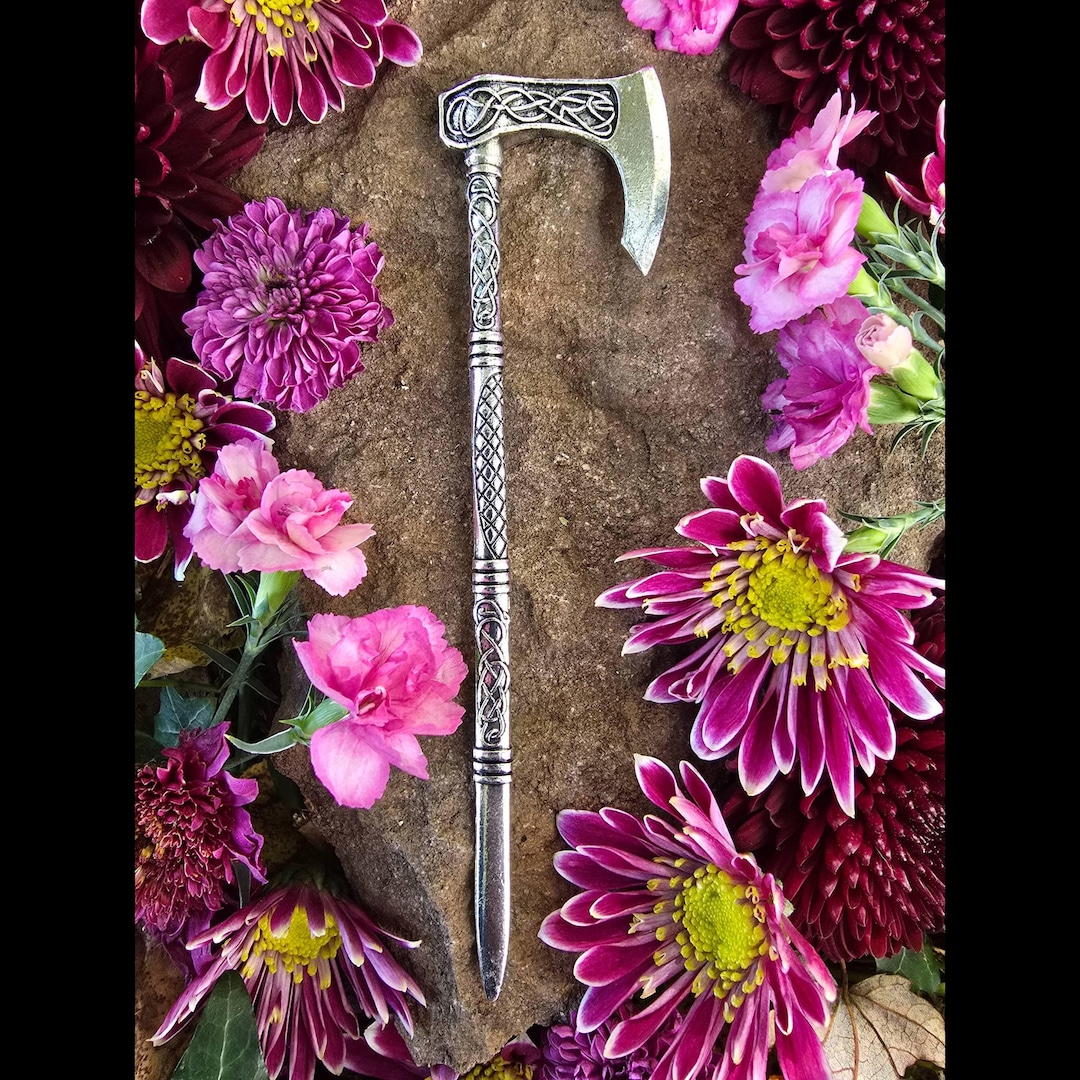 Viking Axe Hair Pin, Celtic Hair Stick, Witch, Norse Pagan - Etsy