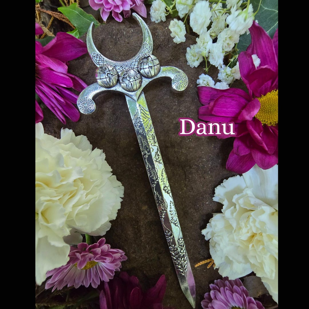 The Danu Hair Dagger, Sword Hair Stick, Hair Dagger, Witch Hair Stick ...