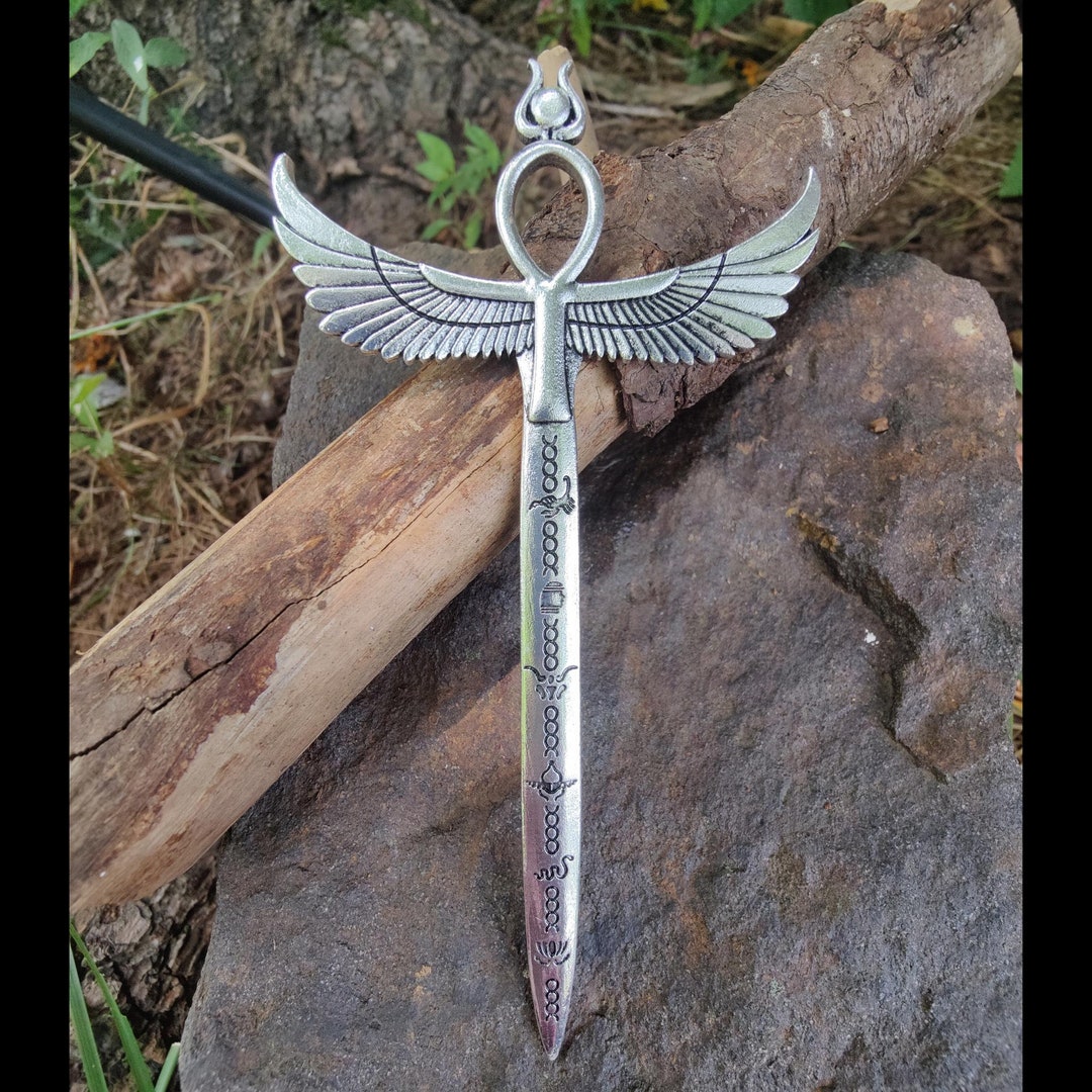 Goddess Isis Hair Sword, Witch Athame, Witch Hair Stick, Sword Hair ...