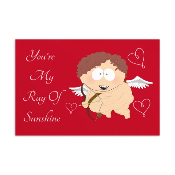 Cupid Cartman South Park south park card Valentine's | Etsy