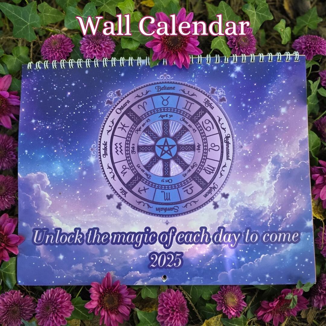2025 Witch Wall Calendar, Metaphysical Wall Calendar, Moon Phase Wall ...
