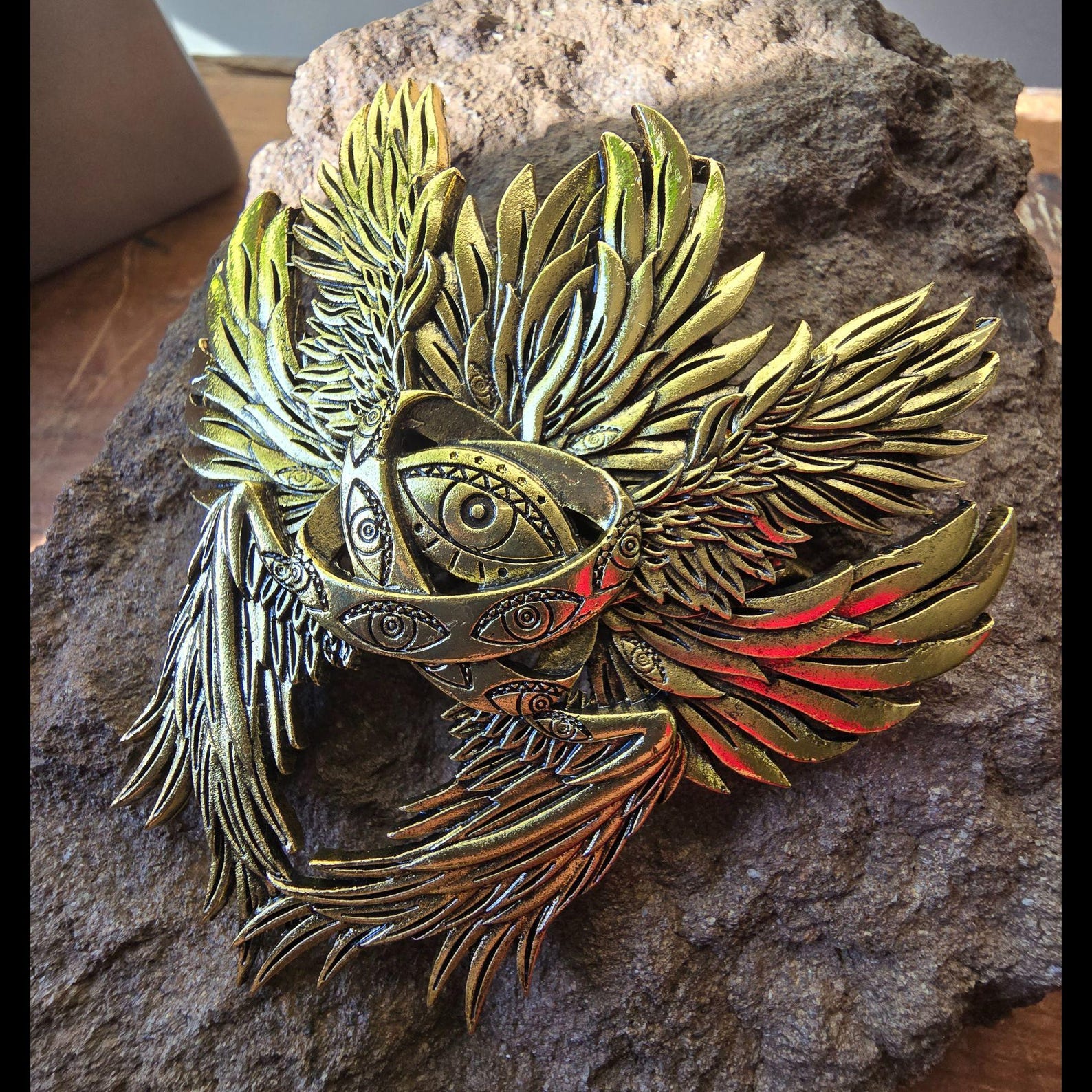 Gold Biblically Accurate Angel, French Barrette, Angel Barette, Witch ...