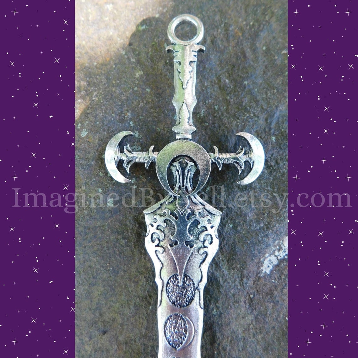 Dagger Hair Stick Witch Athame Moon Phase Witch Hair Stick - Etsy