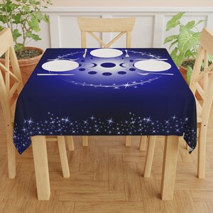 Altar Cloth, Witch Tablecloth, Moon Phase Decor, Triple Moon, Altar ...