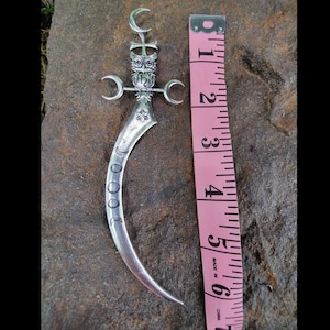 The Lilith Hair Dagger, Witch Hair Stick, Witch Hair Sword, With Athame, Witchy Sword, Witchy ...