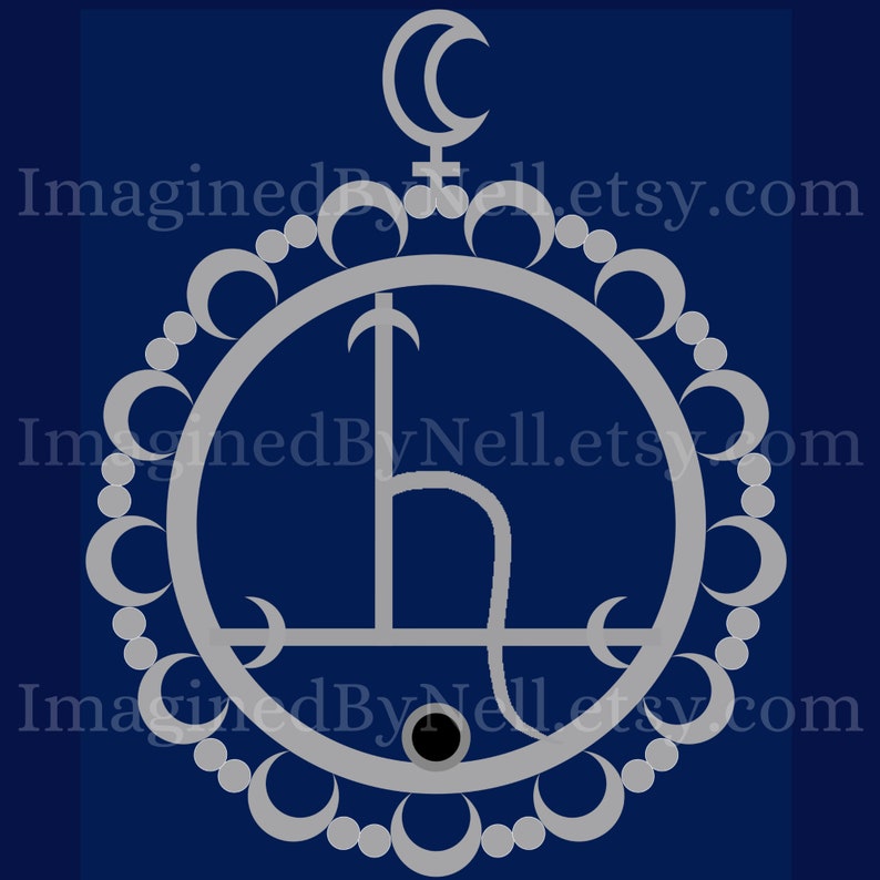 Sigil of Lilith Pendant Goddess Lilith Seal of Lilith - Etsy