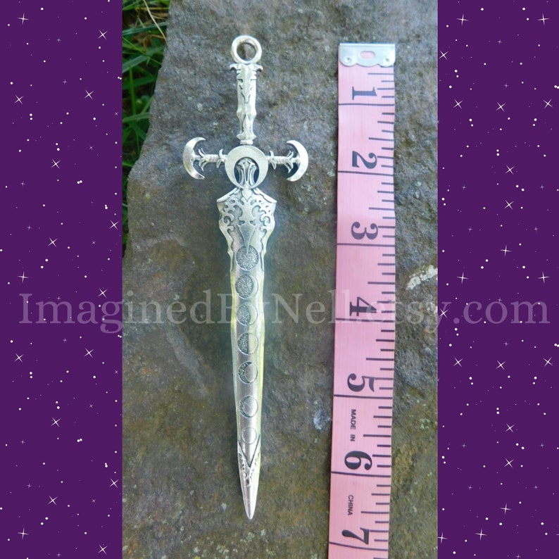 Dagger Hair Stick Witch Athame Moon Phase Witch Hair Stick - Etsy