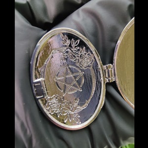 Apothecary Locket, Witch Locket, Triple Moon Locket, Witchy Pendant ...