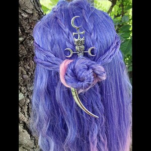 The Lilith Hair Dagger, Witch Hair Stick, Witch Hair Sword, With Athame ...