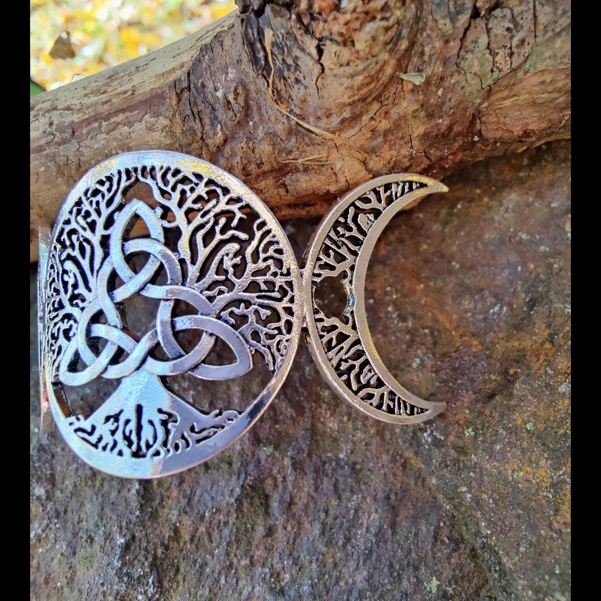 Triple Moon Hair Cage Witch Hair Cage Tree of Life Witch - Etsy