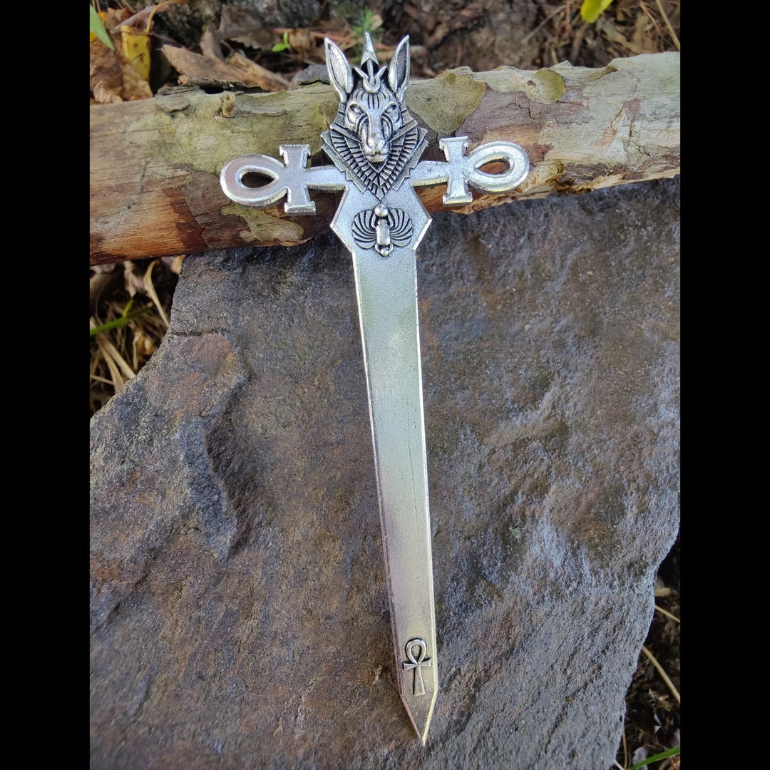 The Sword of Anubis, Dagger Hair Stick, Egyptian Athame, Witch Hair ...