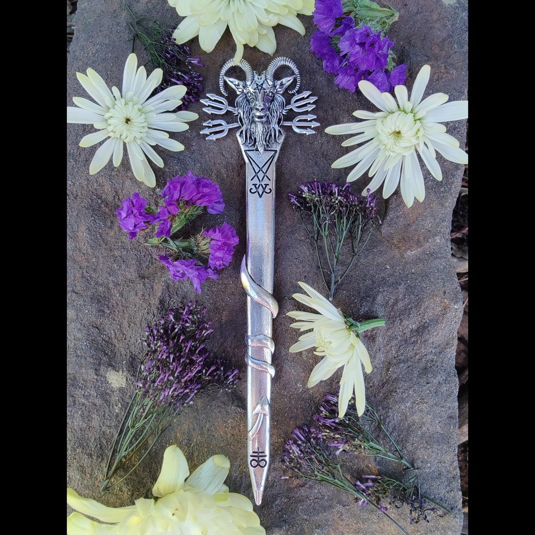 The Sword of Baphomet, Luciferian Hair Sword, Satan Jewelry, Lucifer ...